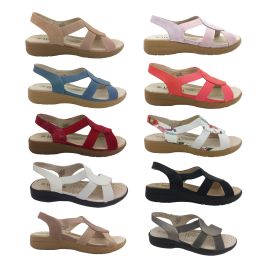 Ladies Shoes Lorella Alessia Slingback Sandals Comfort Sole Elastic ...