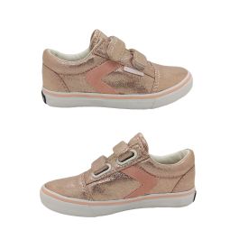 Airwalk Crew Girls Skate Shoe Hook and Loop Flat Sole Glitter Upper ...