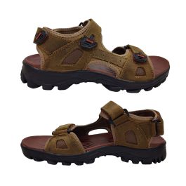 Mens Shoes Sandals Borelli Malibu Triple Fasten Leather Sandal Size 6 ...