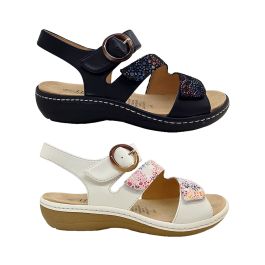 Lorella Natalie Ladies Sandals Summer Multi Adjustable Slingback Light ...