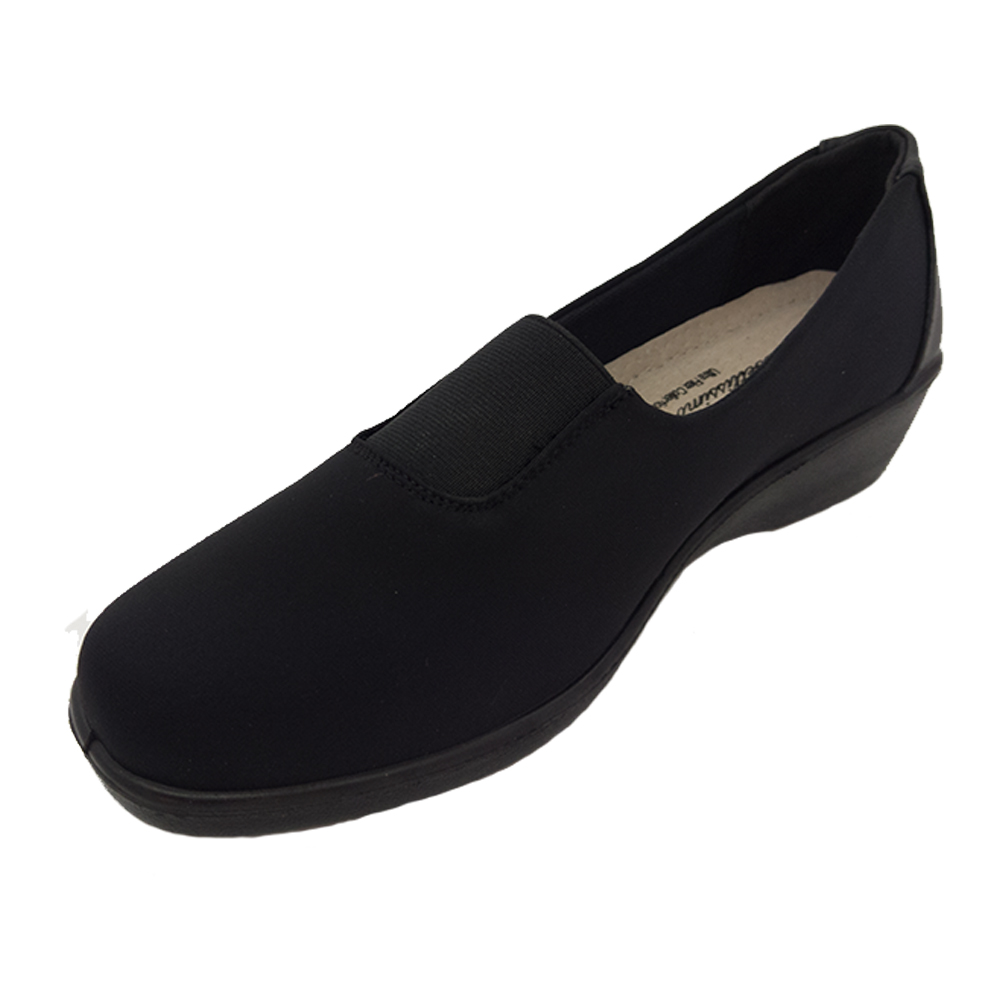 Bellissimo Norah Ladies Shoes Slip On Elastic Fabric Lightweight Low ...